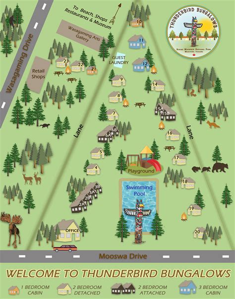 Resort Map Thunderbird Bungalows