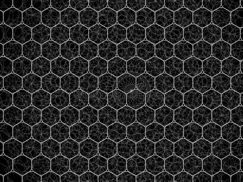 Abstract Geometric Background With Molecular Structures Stock Image