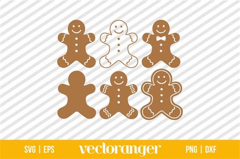 Christmas Gingerbread Man Svg Bundle Vectoranger