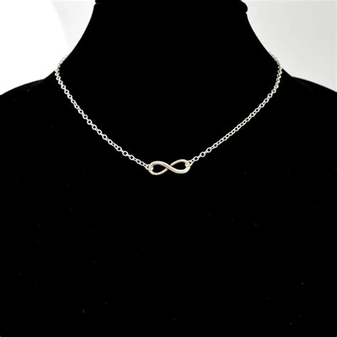 Silver Infinity Necklace Everyday Necklace Infinity Jewelry