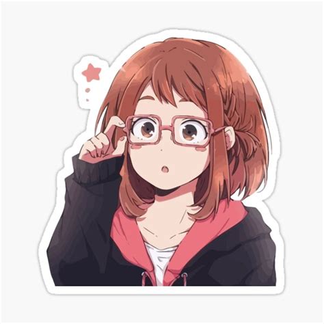 Ochaco Uraraka Sticker By Shasyaa Redbubble
