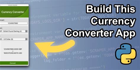 How To Build A Currency Converter App With Python Dev Community