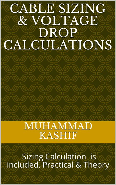 Cable Sizing And Voltage Drop Calculations Sizing Calculation Is Included Desertcart India
