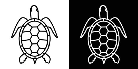 Sea Turtle Outline Vector Art Icons And Graphics For Free Download