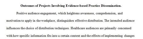 Describe One Internal And One External Method For The Dissemination Of