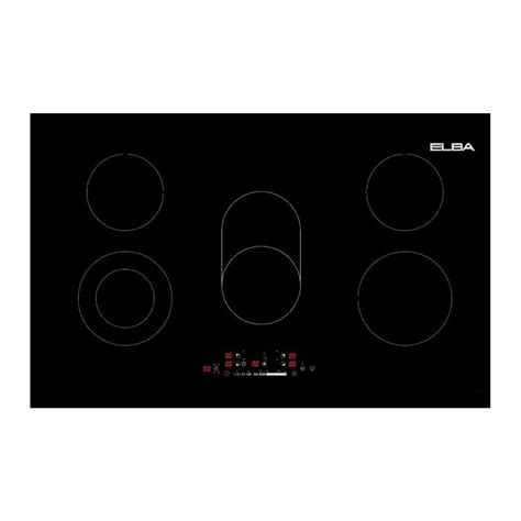 Elba Classic 90cm 5 Zone Ceran Hob Black