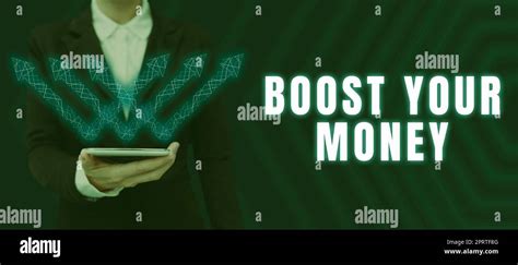 Text Showing Inspiration Boost Your Moneyincrease Your Bank Saving