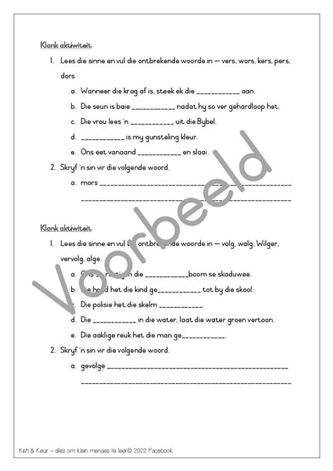 Graad 2 Afrikaans Huistaal Aktiwiteitsboekie Kwartaal 4 • Teacha