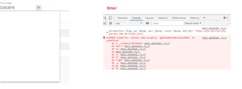 Angular Material Datepicker Blank Popup In Prod Stack Overflow