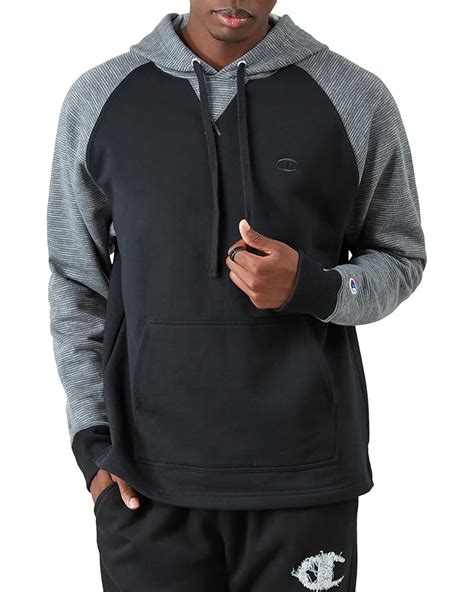 Champion Powerblend Stripe Hoodie 6pm