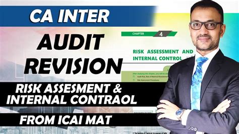 Ca Inter Auditing Chapter 4 Risk Assessment And Internal Control