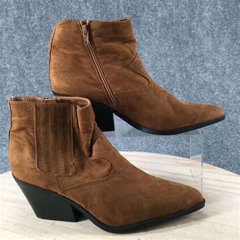 Xoxo Boots Womens 12 M Evie Ankle Fashion Western Cow Gem