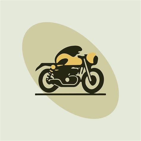 오토바이 터 일러스트레이션 프리미엄 벡터
