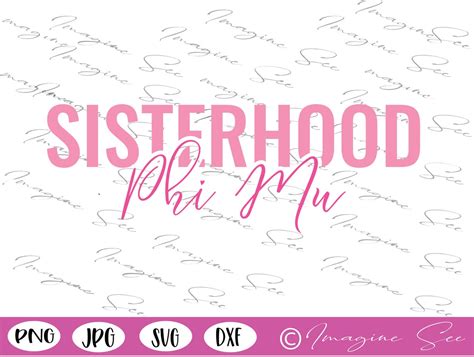 Split Phi Mu Sorority Svg Rush Svg Greek Letters Png Etsy