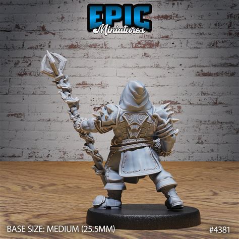 Dwarf Adventurer Warlock Miniature Mini Megastore