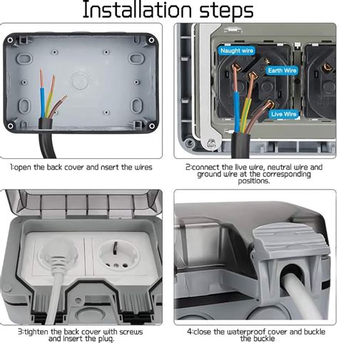 Buitenstopcontact Waterdicht Buitenstopcontact IP66 Weerbestendig