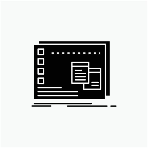 Window Mac Operational Os Program Glyph Icon Vector Isolated Illustration 12954095 Vector