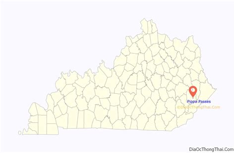 Map Of Pippa Passes City Thong Thai Real