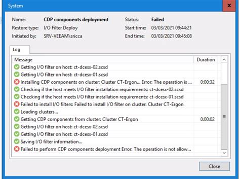 Veeam V11 Continuous Data Protection CDP Configuration Veeam