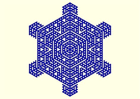 Free Stl File Cellular Automaton Blockscad Snowflake Generator ️・model To Download And 3d Print