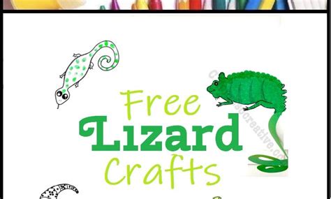 Free World Lizard Day Crafts For Little Artists Youre So Creative