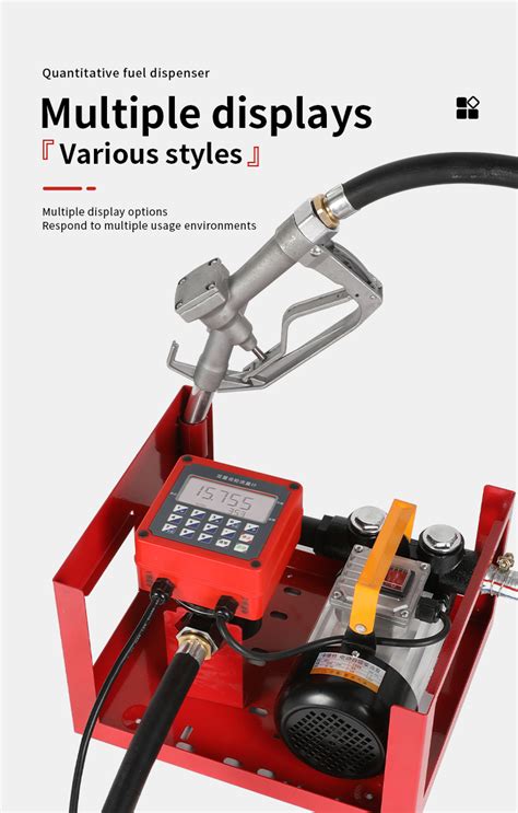 Mobile Portable Diesel Pump 110220v Portable Fuel Diesel Pump And