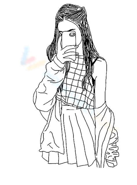 Girl Aesthetic Drawings Worksheet