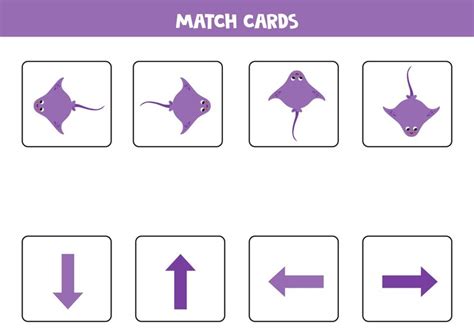 Premium Vector Left Right Up Or Down Spatial Orientation With Cute