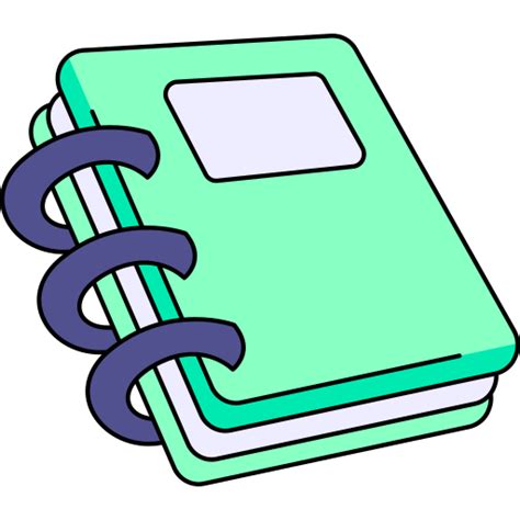 Notebook Generic Thin Outline Color Icon