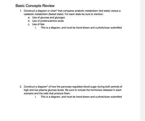 Solved Basic Concepts Review 1 Construct A Diagram Or Chart