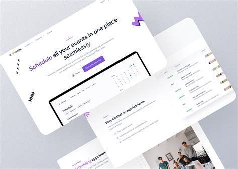 A Landing Page For A Scheduling Saas Tool On Behance