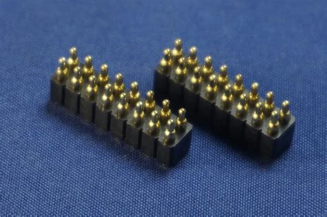 50pcs Spring Loaded Pogo Pin Connector 16 Pin 254 Mm Pitch 80 Mm Height Surface Mount Smt