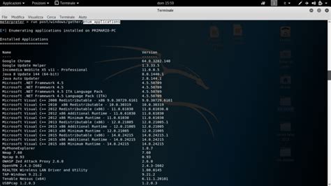 Post Exploitation Raccolta Informazioni Hacker Web Security