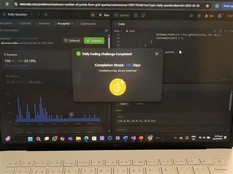 100daysofcode leetcode problemsolving dsa consistency techjourney apoorva r