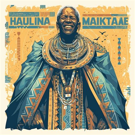 Premium Vector Kenyan Man In Traditional Kikuyu Elders Attire
