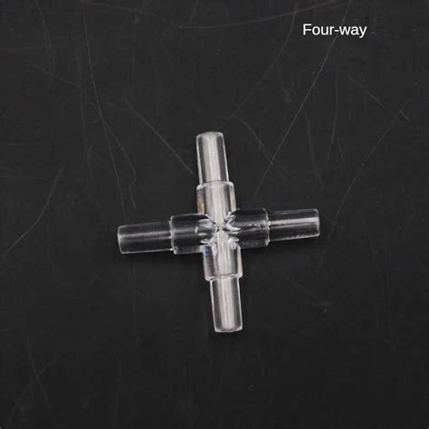수족관 어항 피팅 공기 펌프 호스 디스트리뷰터 엘보 티 투명 아크릴 커넥터 5mm 1 ~ 4 개 티몬
