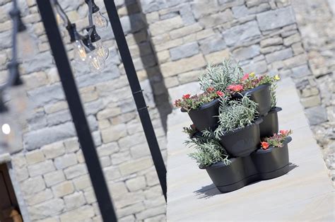 Respana Trio 3 Compartiment Plantenpot Pillar Pot Bloempot Plantentoren