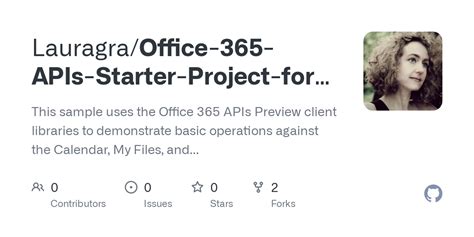 Github Lauragraoffice 365 Apis Starter Project For Windows This
