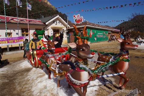 경북 봉화군 소천면 분천리 산타마을 오마이포토