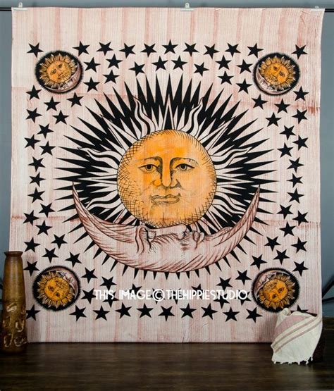 Sun Moon Tapestry Wall Hanging