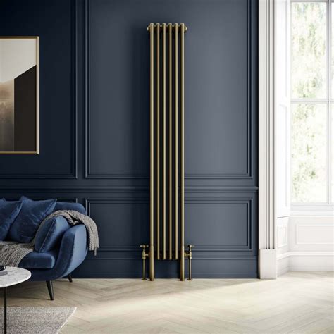 Athens Antique Triple Column Vertical Radiator 1800x290mm