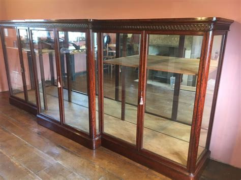 Large George Iii Baronial Fiddle Back Mahogany Display Case Grh Furniture