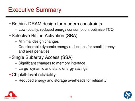 Ppt Rethinking Dram Design And Organization For Energy Constrained