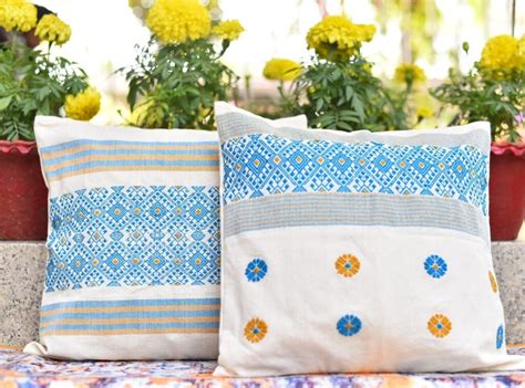 Assamese Motifs Cushion Cover Pack Of 5 Brahmaputra Fables