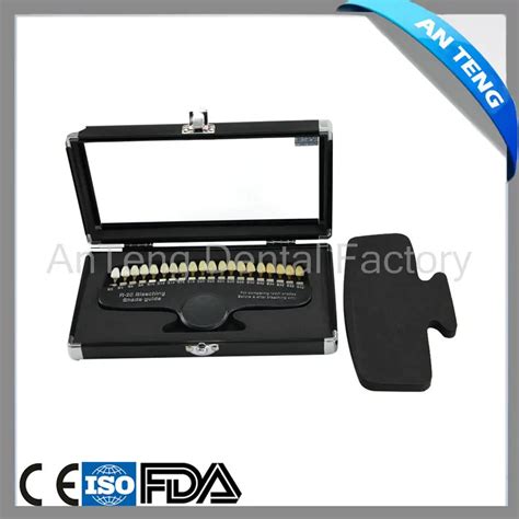 치아 치아 미백 3d 그늘 가이드 미러 치아 미백 소재 20 색 컬러 비교기shade Guidedental Whitening3d Whitening Aliexpress