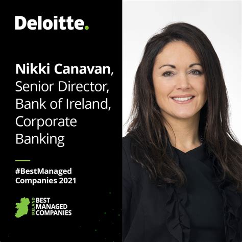 Deloitte On Linkedin Nikki Canavan Senior Director Bank Of Ireland Corporate Payments