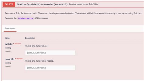 Delete All Tulip Table Records Support Troubleshooting And Help