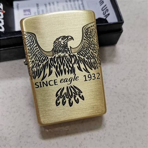 Zippo Brass Eagle Lighter Shopee Malaysia