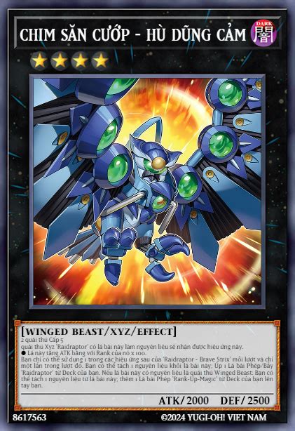 Raidraptor Brave Strix Cách Sở Hữu Lá Bài Yu Gi Oh Việt Nam