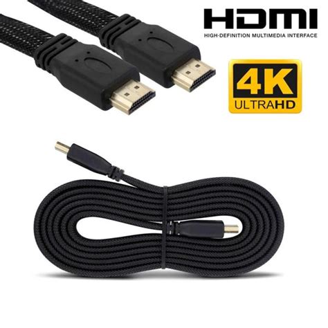 Cabo HDMI 2 Metros 4k Ultra HD 3D Alta Velocidade Utimix Importadora